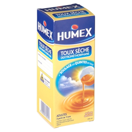 HUMEX ADULTES TOUX SECHE DEXTROMETHORPHANE : prix, notice, effets ...